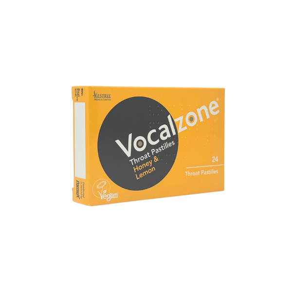 Vocalzone Throat Pastilles – Honey & Lemon Flavour - Pamex Shop